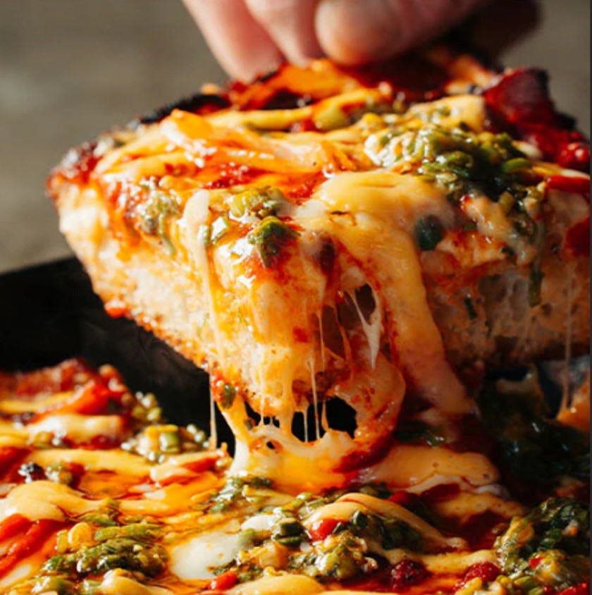 Recipe: Detroit-Style Pizza: “The New Aussie” Recipe — Deep End Pizza
